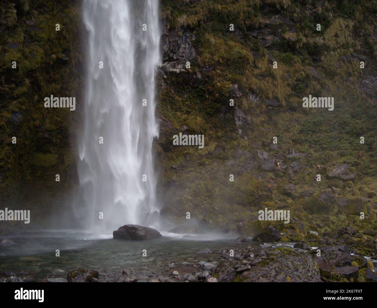 Sutherland Falls waterfall. Milford Track Great Walks. Fiordland ...