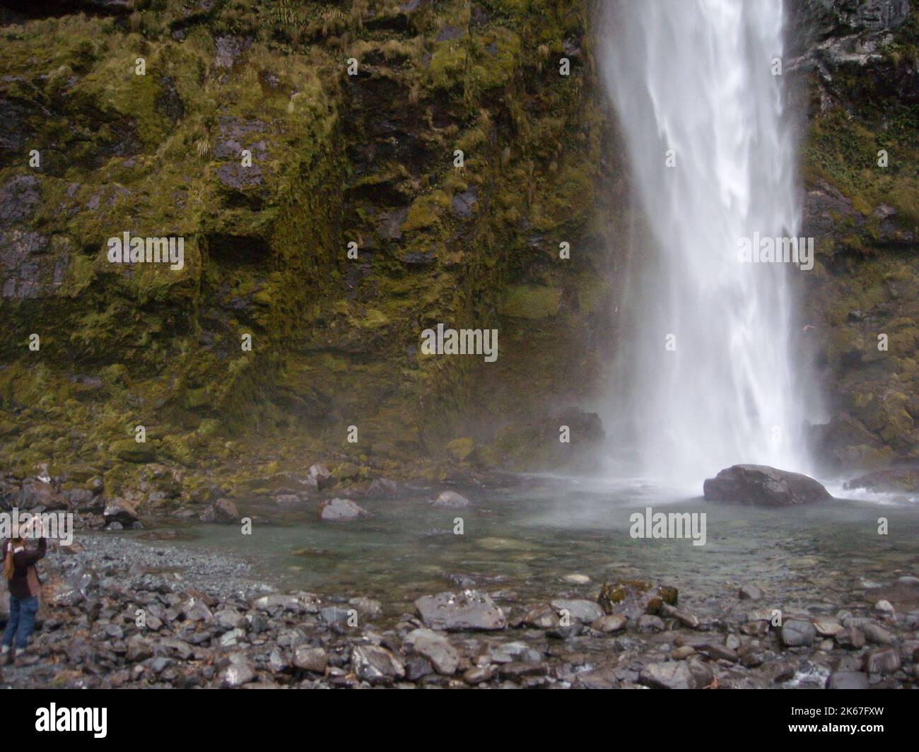Sutherland Falls waterfall. Milford Track Great Walks. Fiordland ...