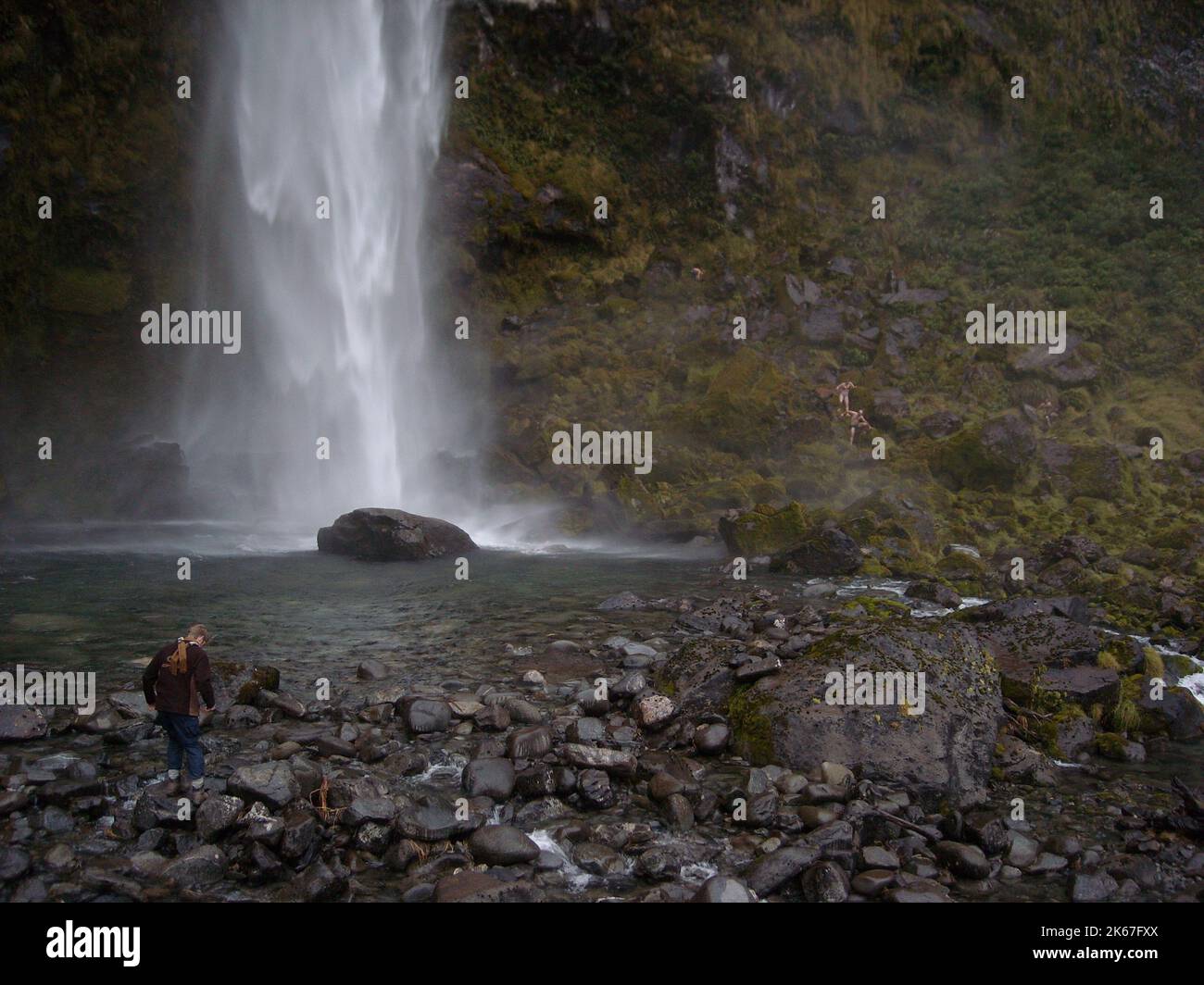 Sutherland Falls waterfall. Milford Track Great Walks. Fiordland ...