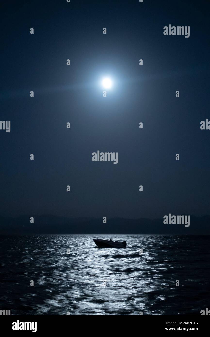 Moonlight over the Red Sea in the Sinai Peninsula Egypt Stock Photo - Alamy