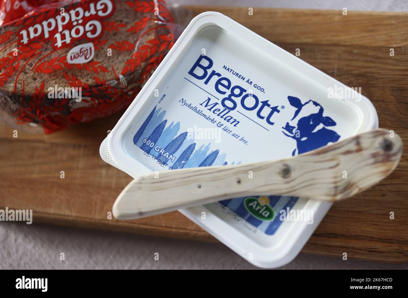 The price of a pack of Bregott has risen on average in Swedish stores ...