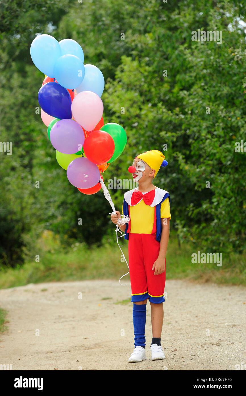 clown, fun, happy, clowns, colorful, funny, good mood, balloons ...