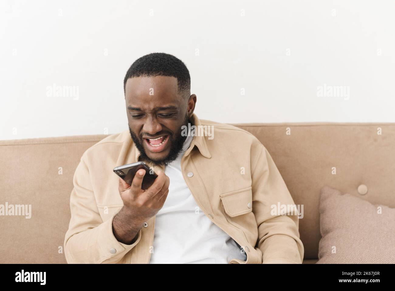 Angry Black Man Yelling