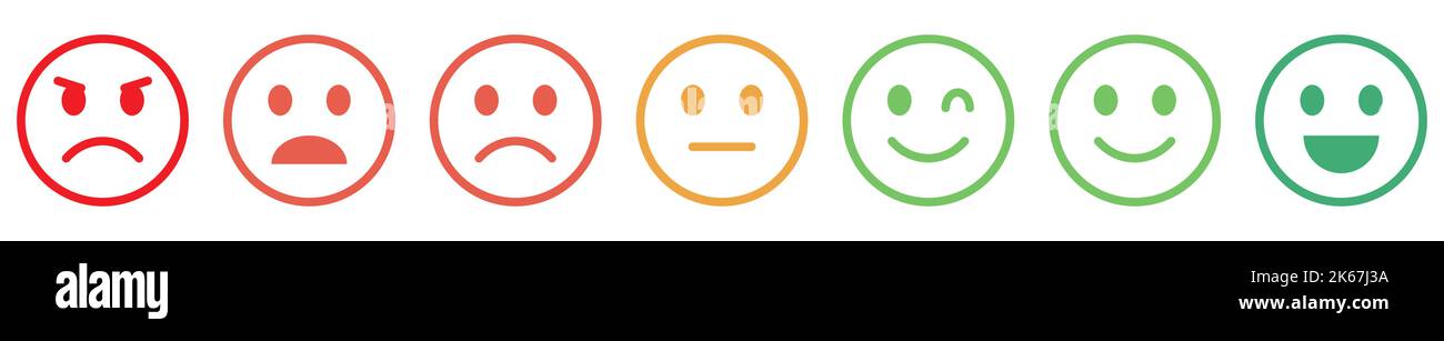 Angry icons set outline Stock Vector Images - Alamy