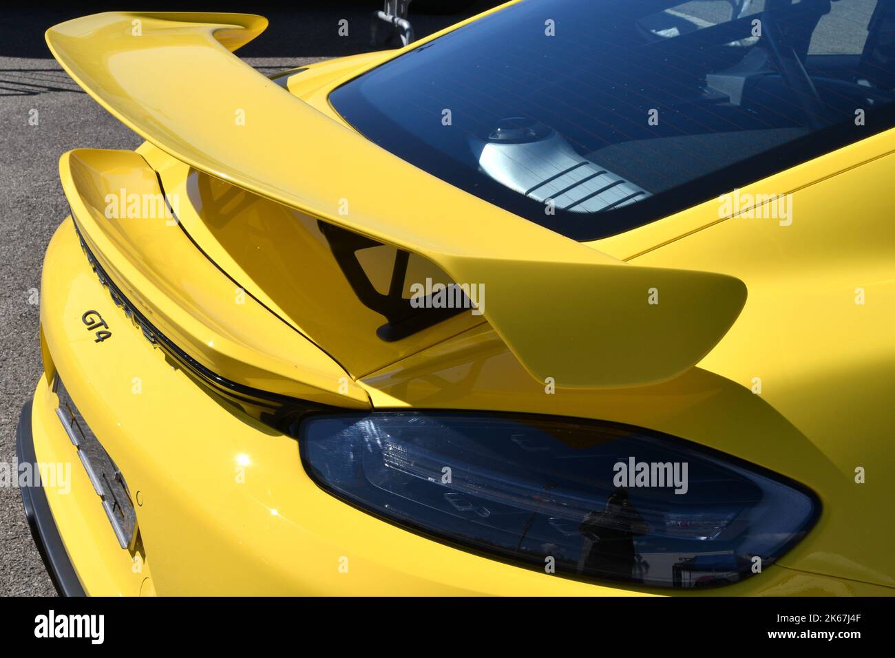 Mugello Circuit Italy 23 September 2022: Detail of the rear wing of a ...