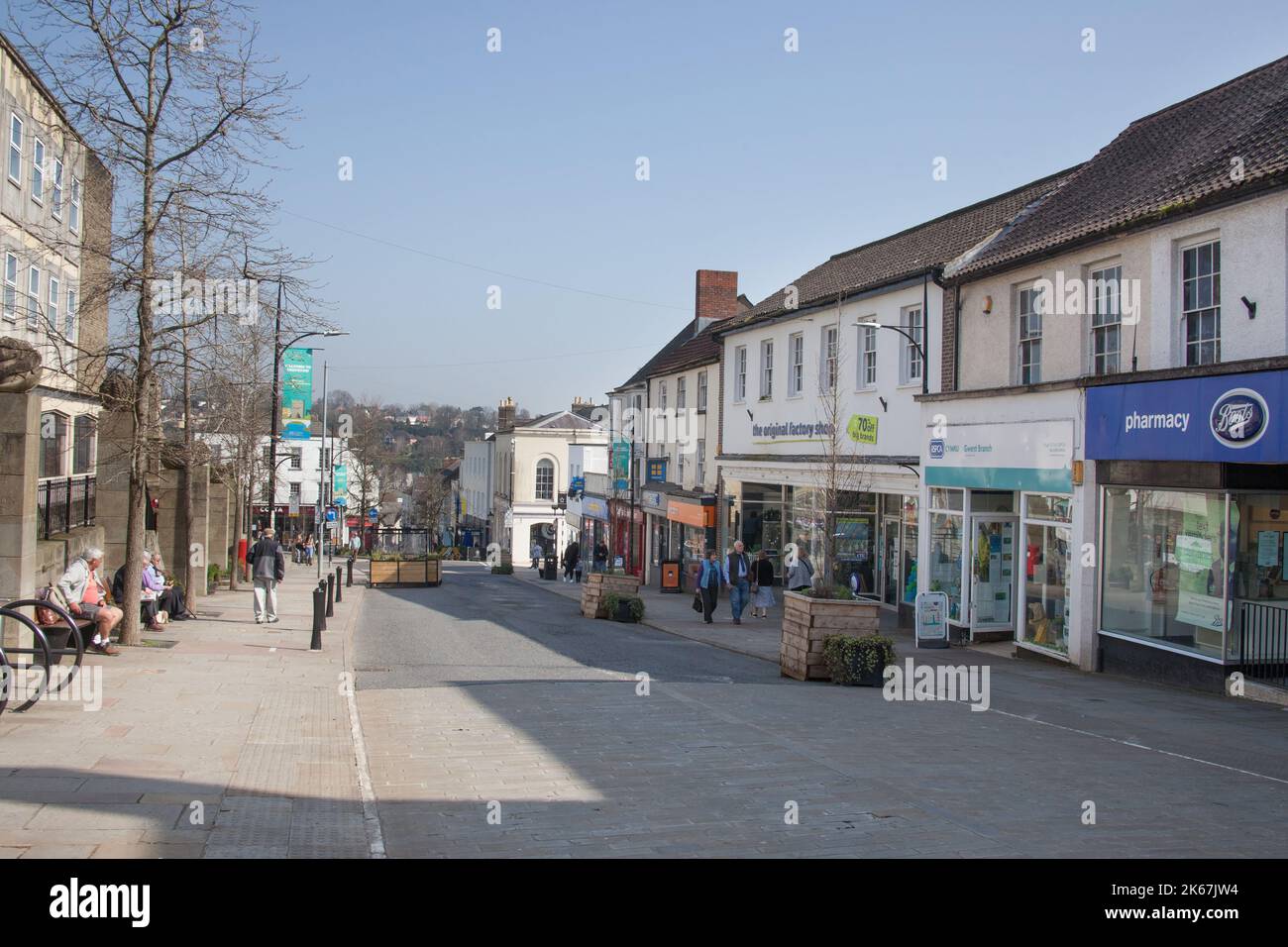 Street shops chepstow town centre hi-res stock photography and images ...