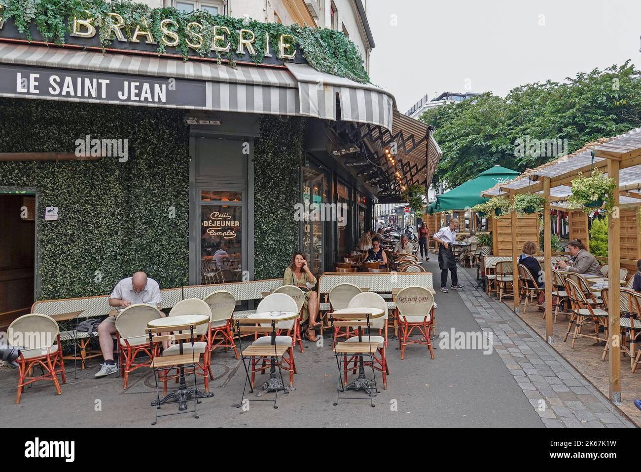 France Paris, Montmartre district in the18th arrondissement, is ...