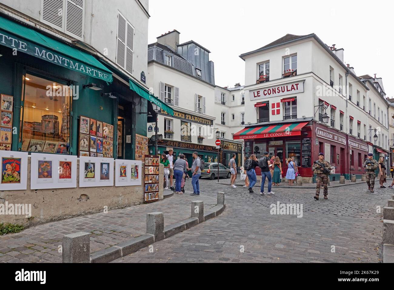 France Paris, Montmartre district in the18th arrondissement, is ...