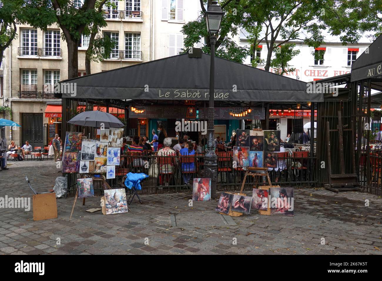 France Paris, Montmartre district in the18th arrondissement, is ...