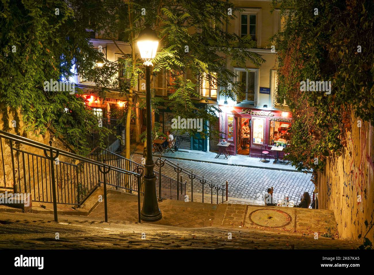 France Paris, Montmartre district in the18th arrondissement, is ...