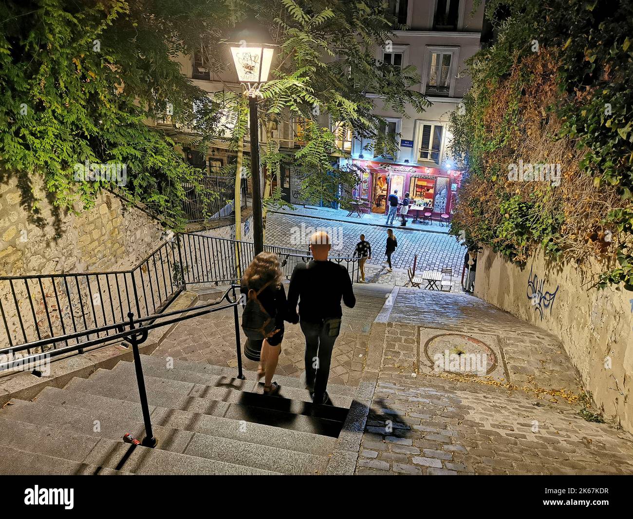 France Paris, Montmartre district in the18th arrondissement, is ...