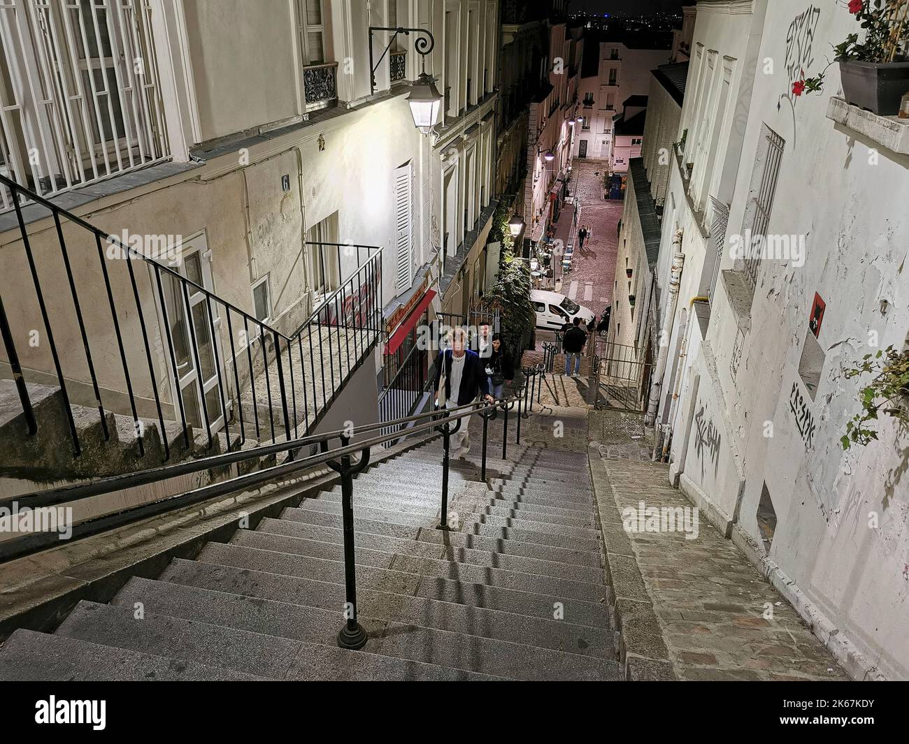 France Paris, Montmartre district in the18th arrondissement, is ...