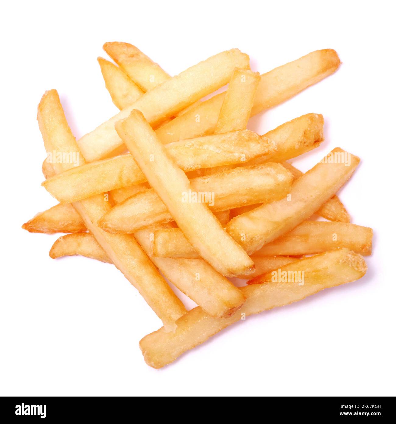 French fries potatoes isolated on white background Stock Photo - Alamy