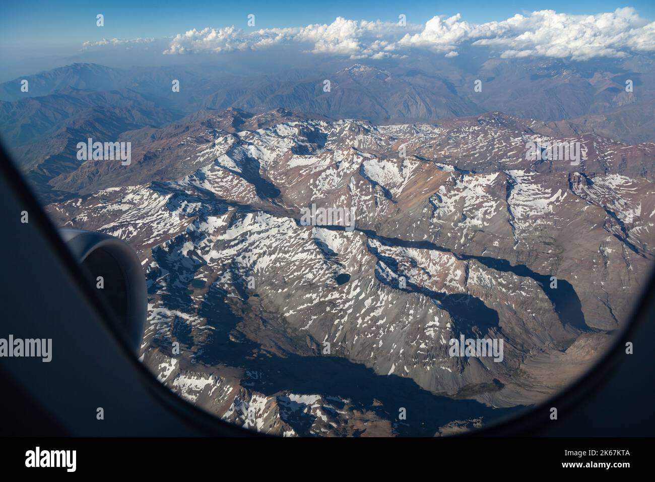 The Andes mountains in Chile from an airplane Stock Photo - Alamy
