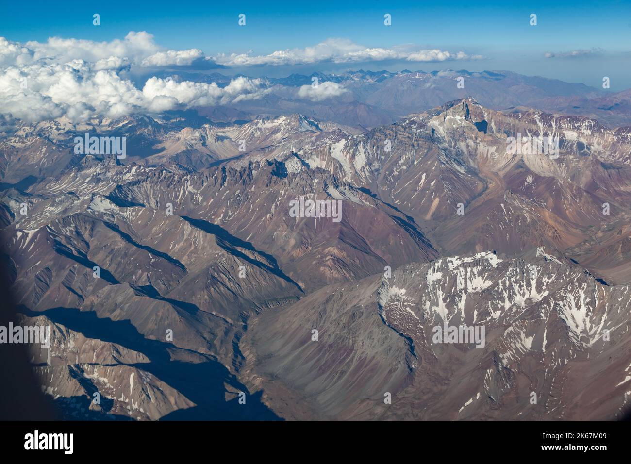The Andes mountains in Chile from an airplane Stock Photo - Alamy