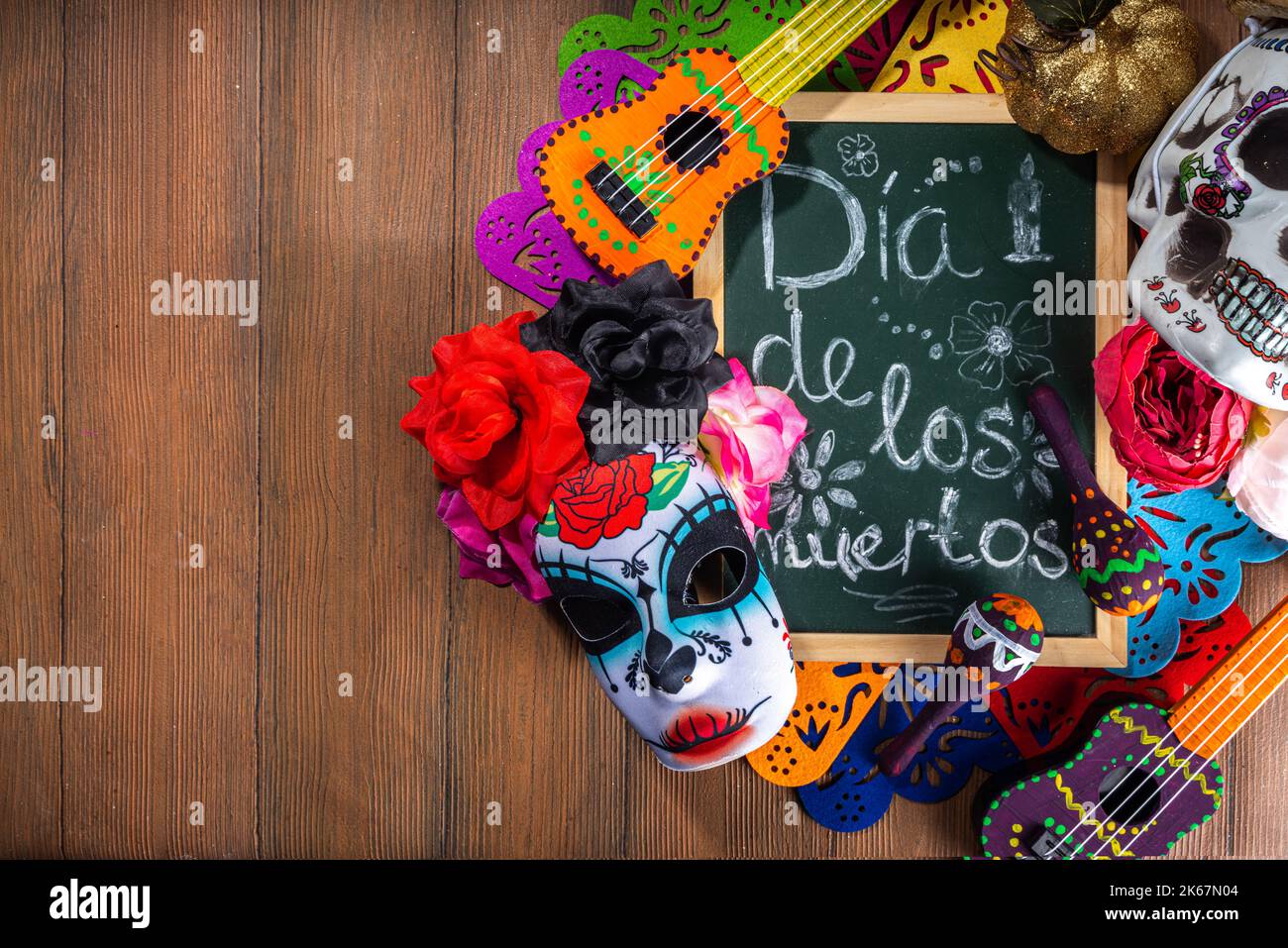 Spanish Mexican traditional holiday, autumn festival Day of the Dead ...
