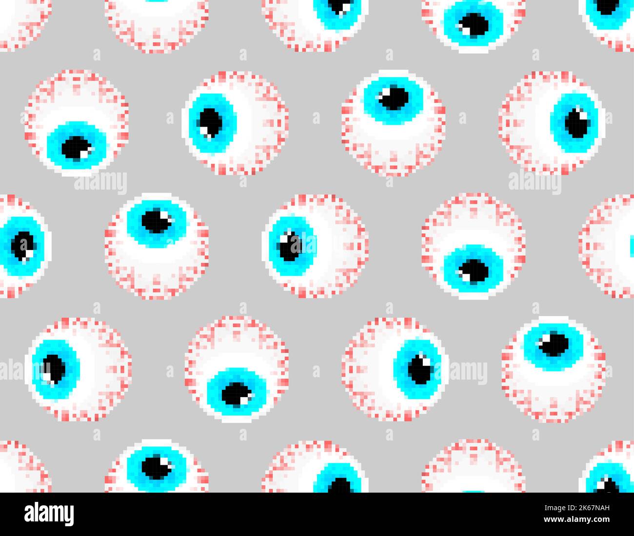 Eyeball Pattern seamless . Round eye Background. texture Stock Vector ...