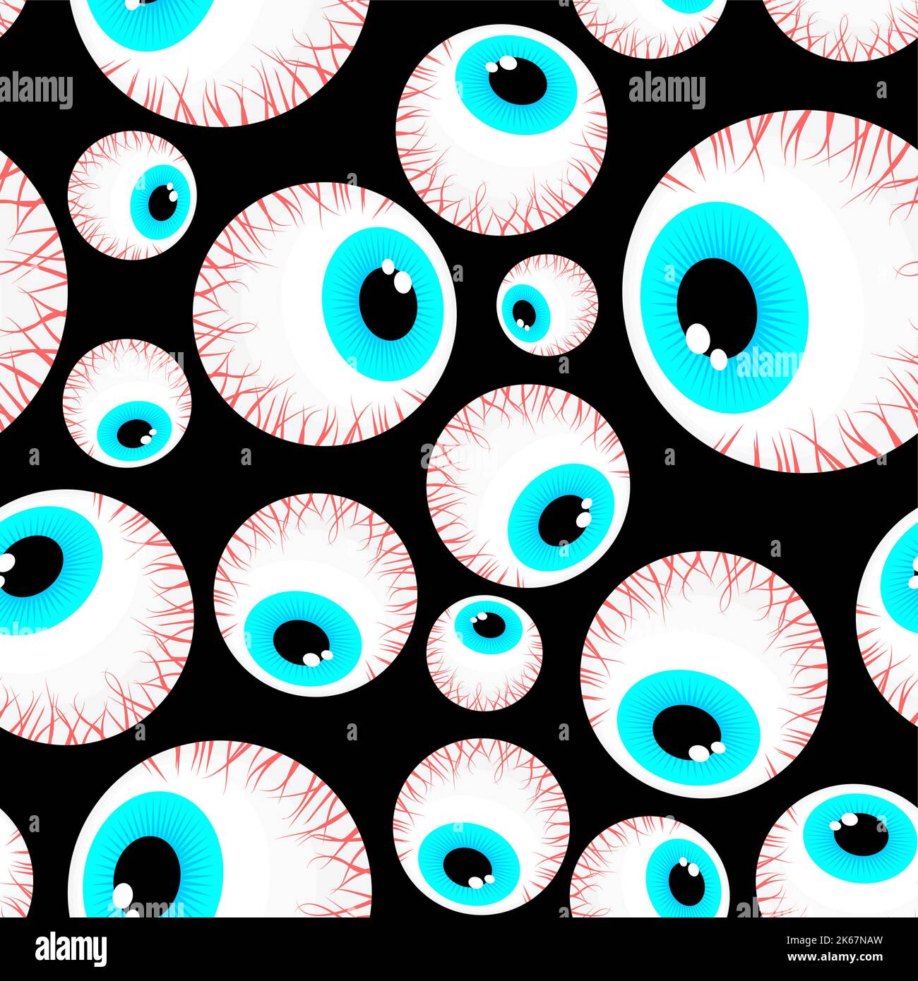 Eyeball Pattern seamless . Round eye Background. texture Stock Vector ...