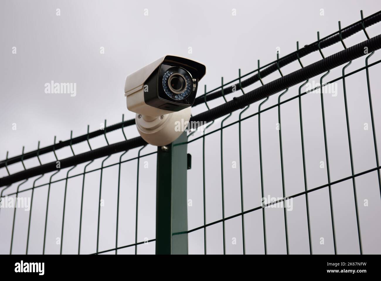 Technology fence hi-res stock photography and images - Alamy
