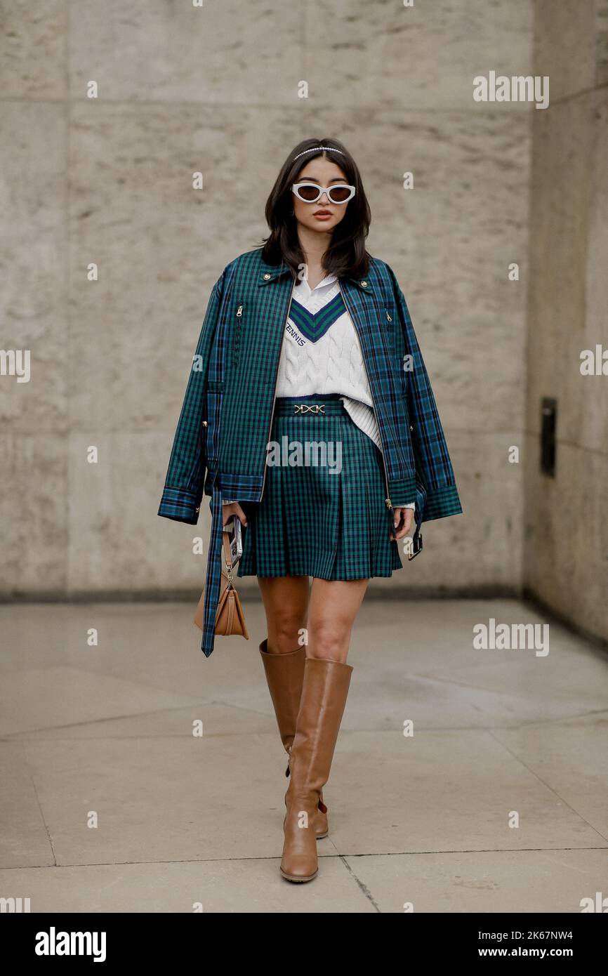 Street style, Cassandra Cano arriving at EENK Spring Summer 2023 show ...