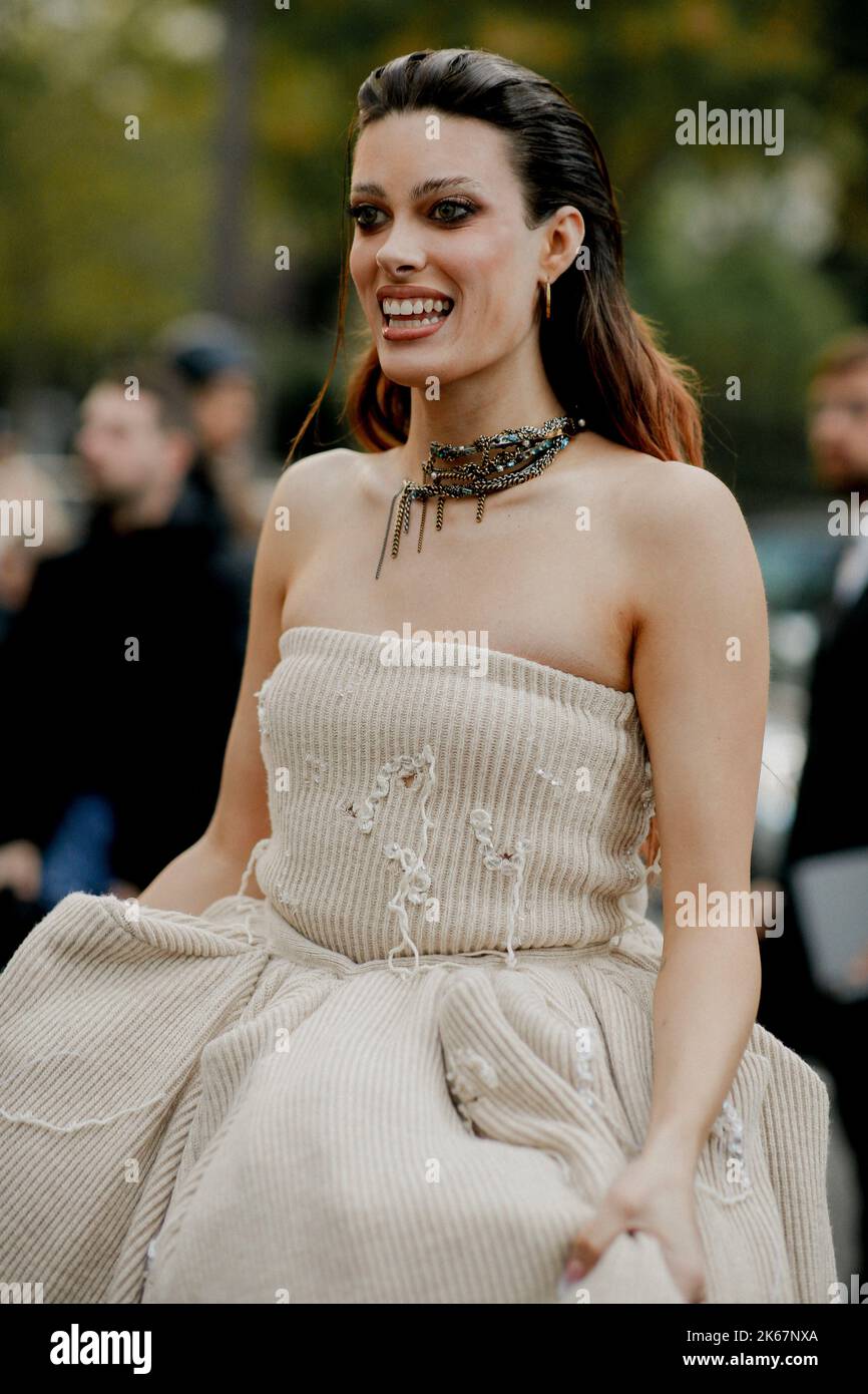 Street style, Gigi Goode arriving at Acne Spring Summer 2023 show, held ...
