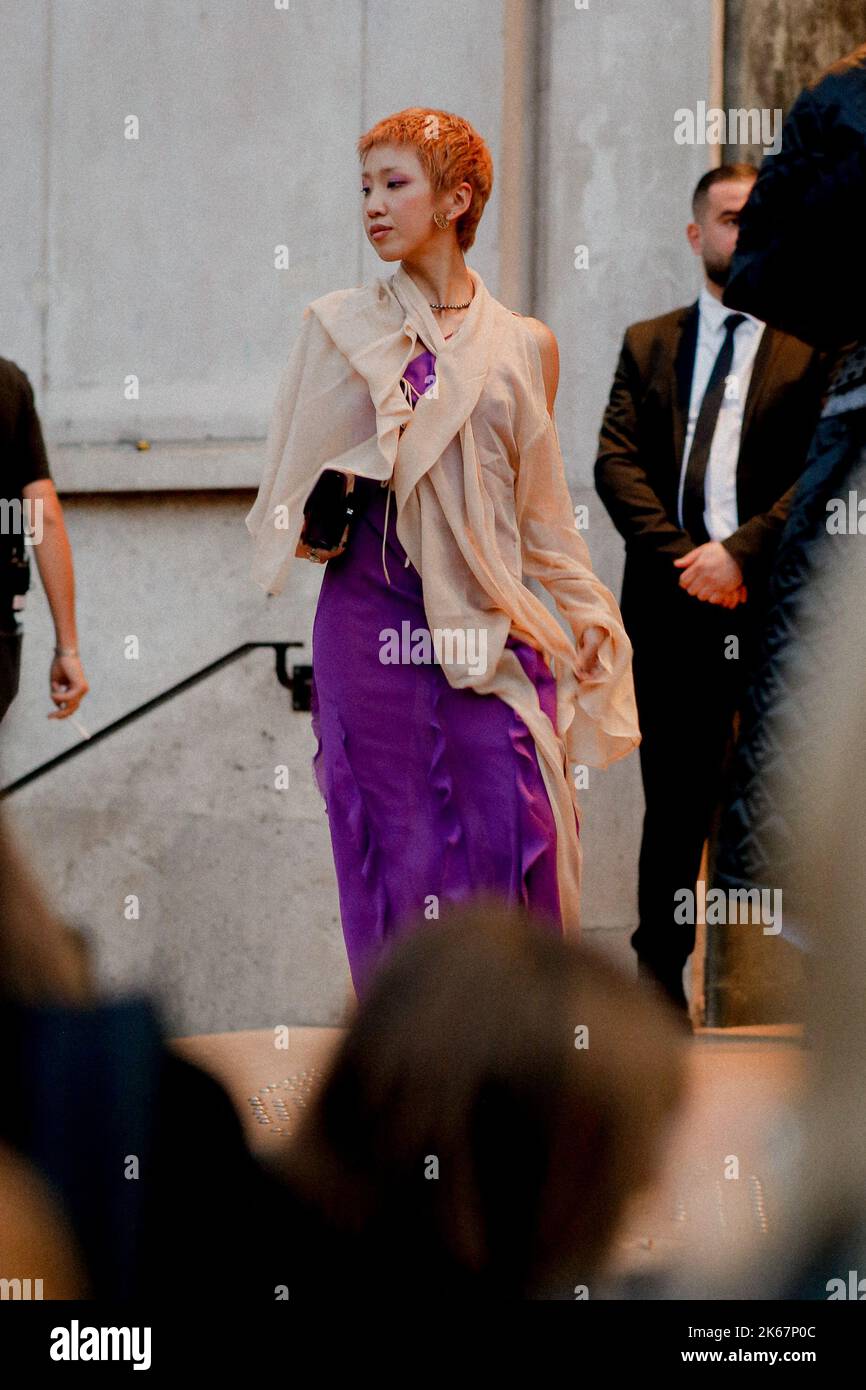 Street style, Nara Kim arriving at Acne Spring Summer 2023 show, held ...