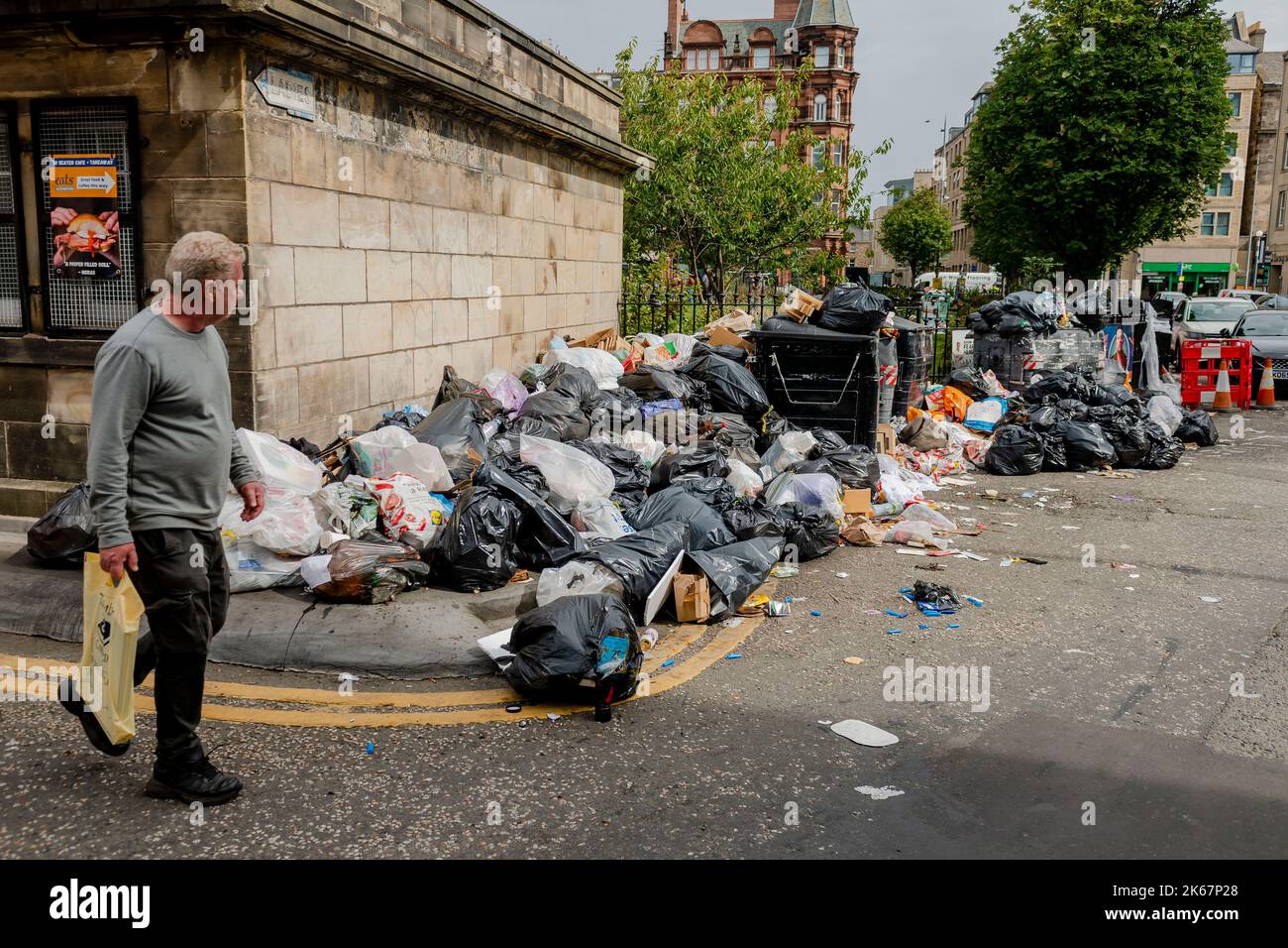 Scenes from Edinburgh's Nicolson Square as today (29/08/2022) is the ...
