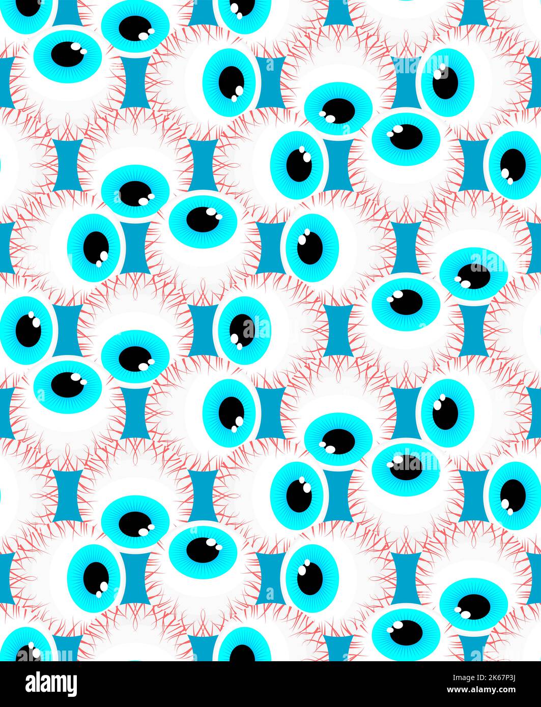 Eyeball Pattern seamless . Round eye Background. texture Stock Vector ...