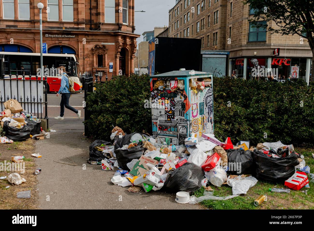 Scenes from Edinburgh's Nicolson Square as today (29/08/2022) is the ...