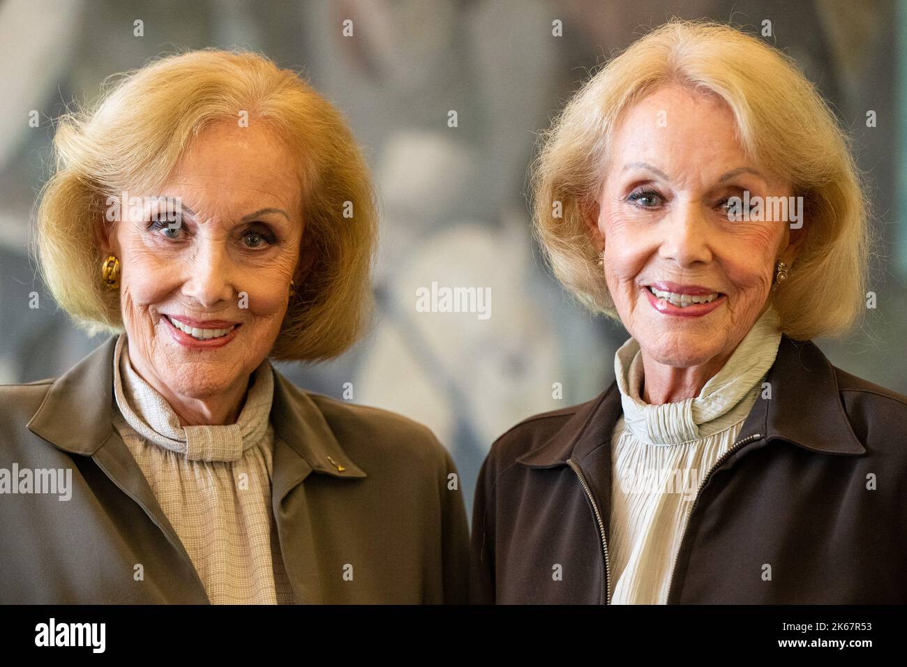 Munich, Germany. 12th Oct, 2022. The Kessler twins, Alice (l.) and ...