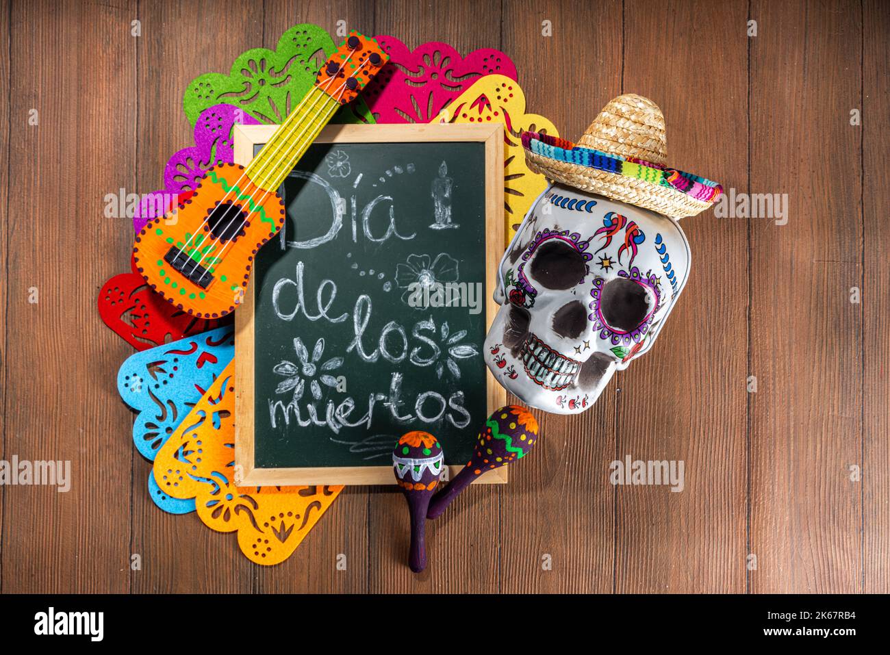 Spanish Mexican traditional holiday, autumn festival Day of the Dead ...