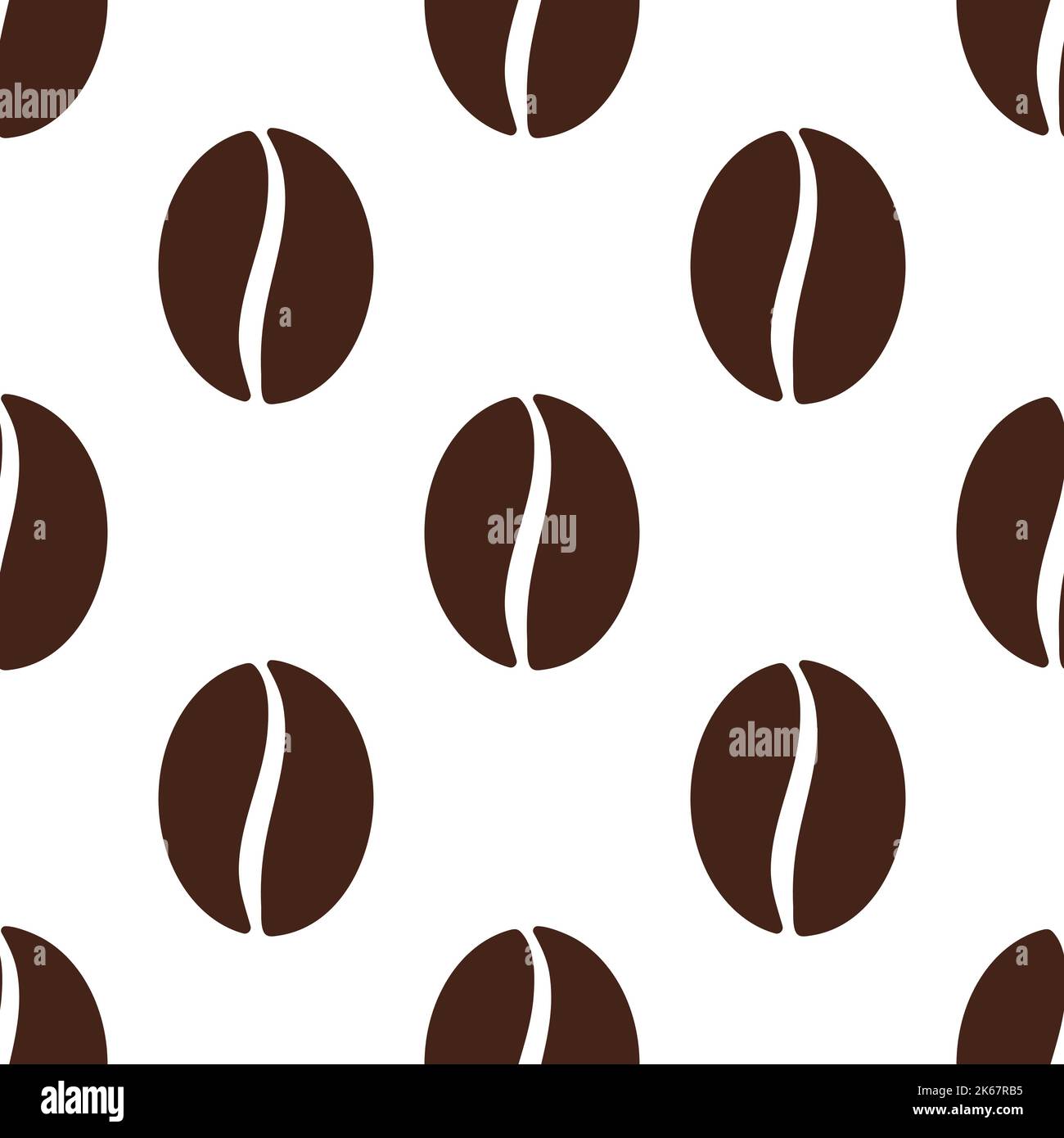 Solid or simple coffee beans seamless pattern Stock Vector Image & Art ...
