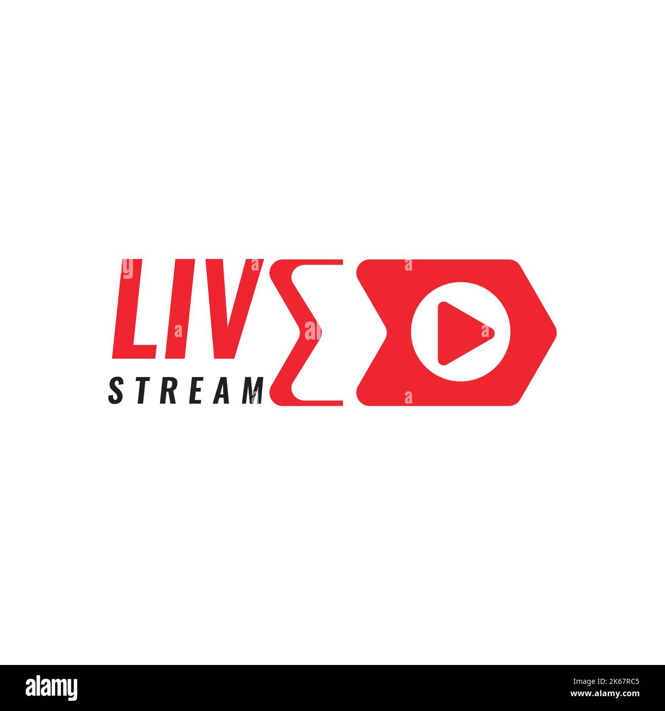 Live stream icon or symbol for broadcasting design Stock Vector Image ...