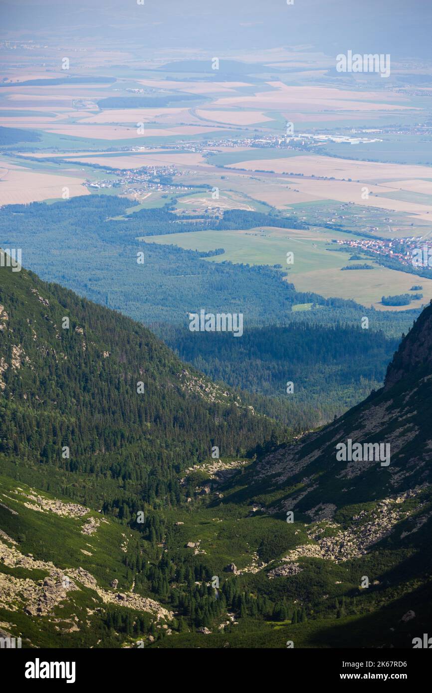 The Velka Studena dolina valley in Slovakia on a sunny day Stock Photo ...