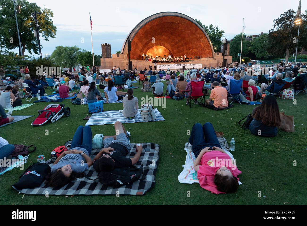 Boston Landmarks Orchestra summer outdoor concert at the Hatch Shell on ...