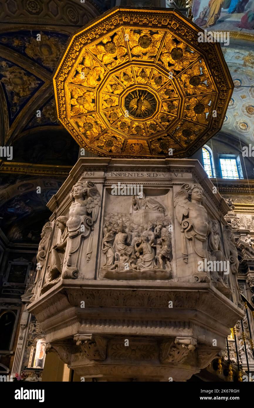 Interior of The Cathedral of Santa Maria Assunta,(Savona Cathedral ...