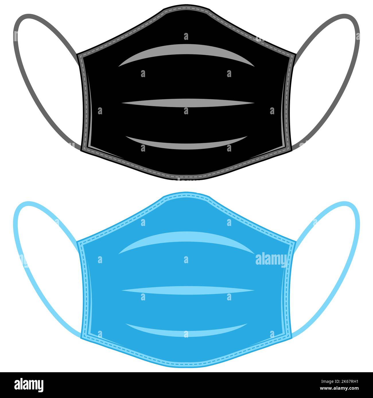 Protective breathing mask icon. Industrial safety N95 blue mask ...