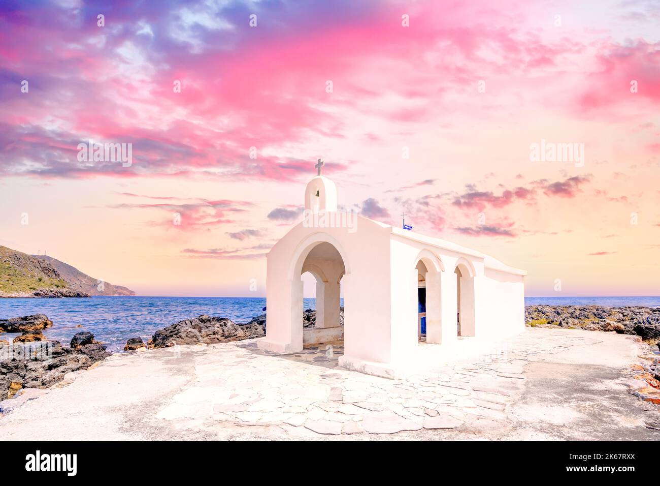 Agios Nikolaos Chapel, Georgioupoli, Crete, Greece Stock Photo - Alamy