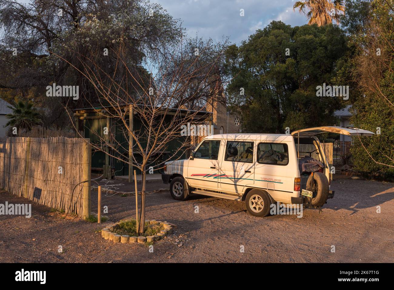LOXTON, SOUTH AFRICA - SEP 2, 2022: A camping site at the Pear Tree ...