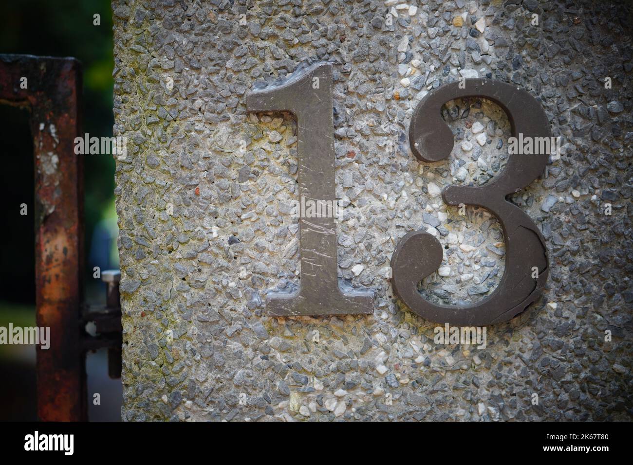 Sign number 13 hi-res stock photography and images - Alamy