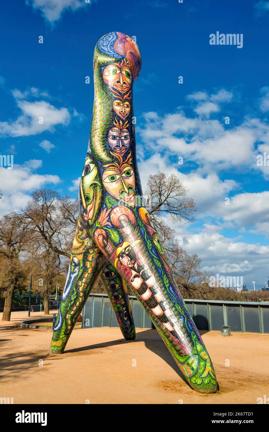 Angel sculpture deborah halpern birrarung hi-res stock photography and ...