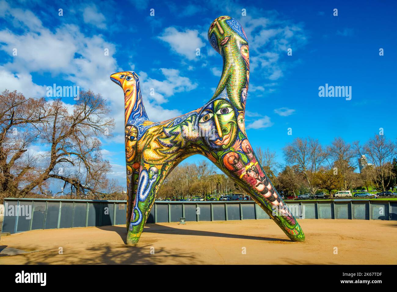 Angel by Deborah Halpern (1988) in Birrarung Marr park, Melbourne ...