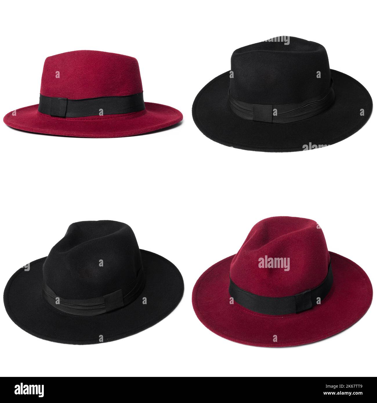 hats woman accessory closeup top view isolated Stock Photo - Alamy