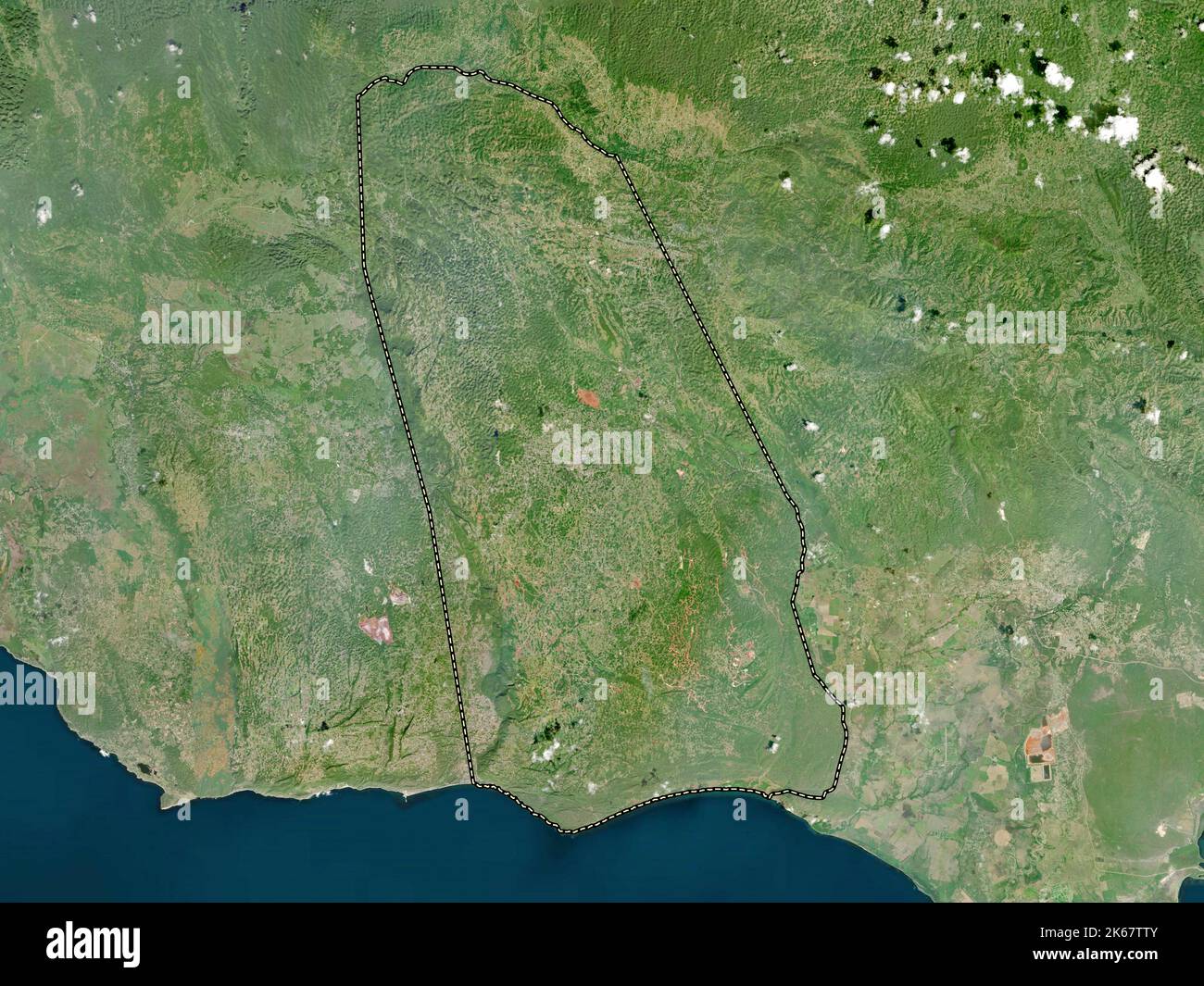 Jamaica map zoom border satellite hi-res stock photography and images ...