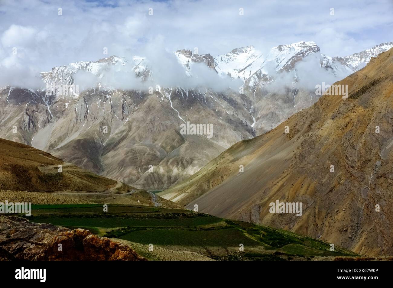 Kibber, Spiti Valley, Himachal Pradesh, India: View of Spiti Valley ...