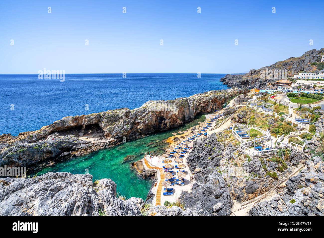 Calypso Beach, Island Crete, Greece Stock Photo - Alamy