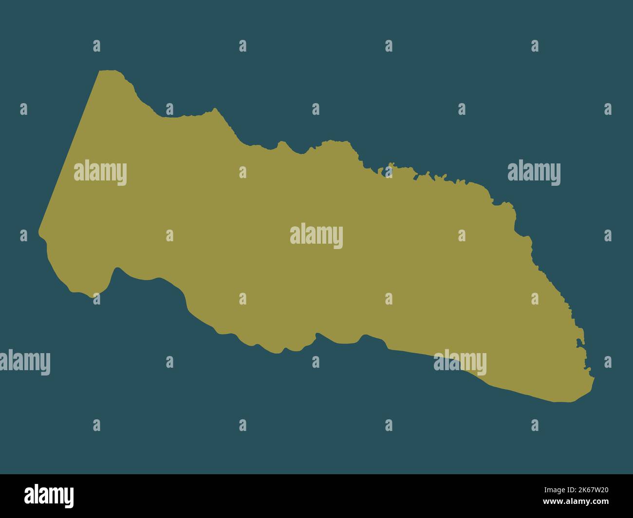 Portland, parish of Jamaica. Solid color shape Stock Photo - Alamy