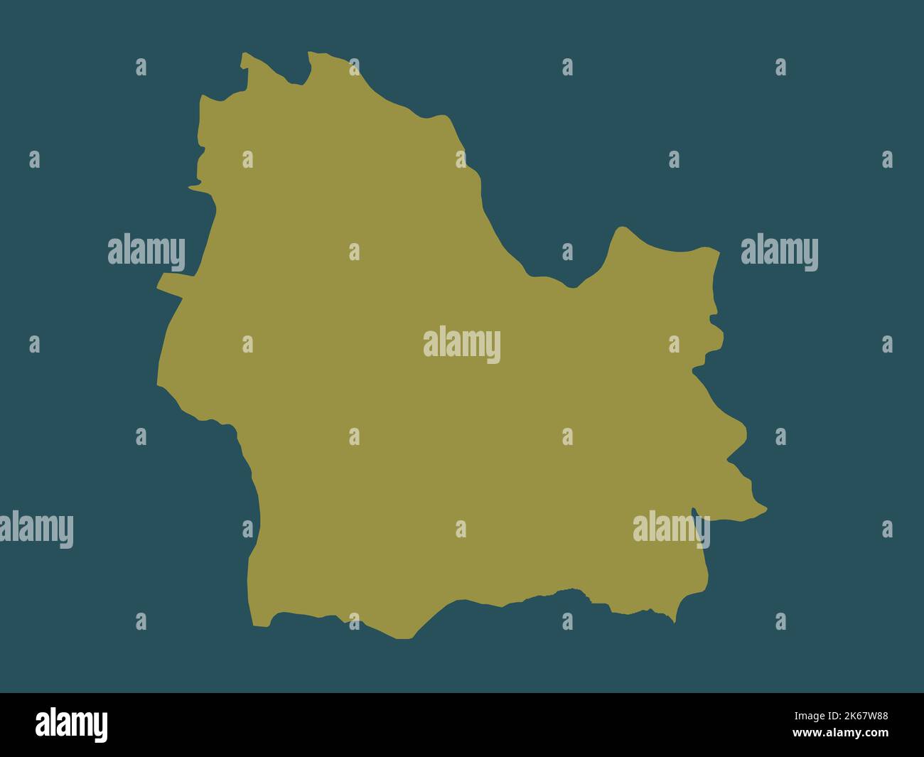 Saint Andrew, parish of Jamaica. Solid color shape Stock Photo - Alamy