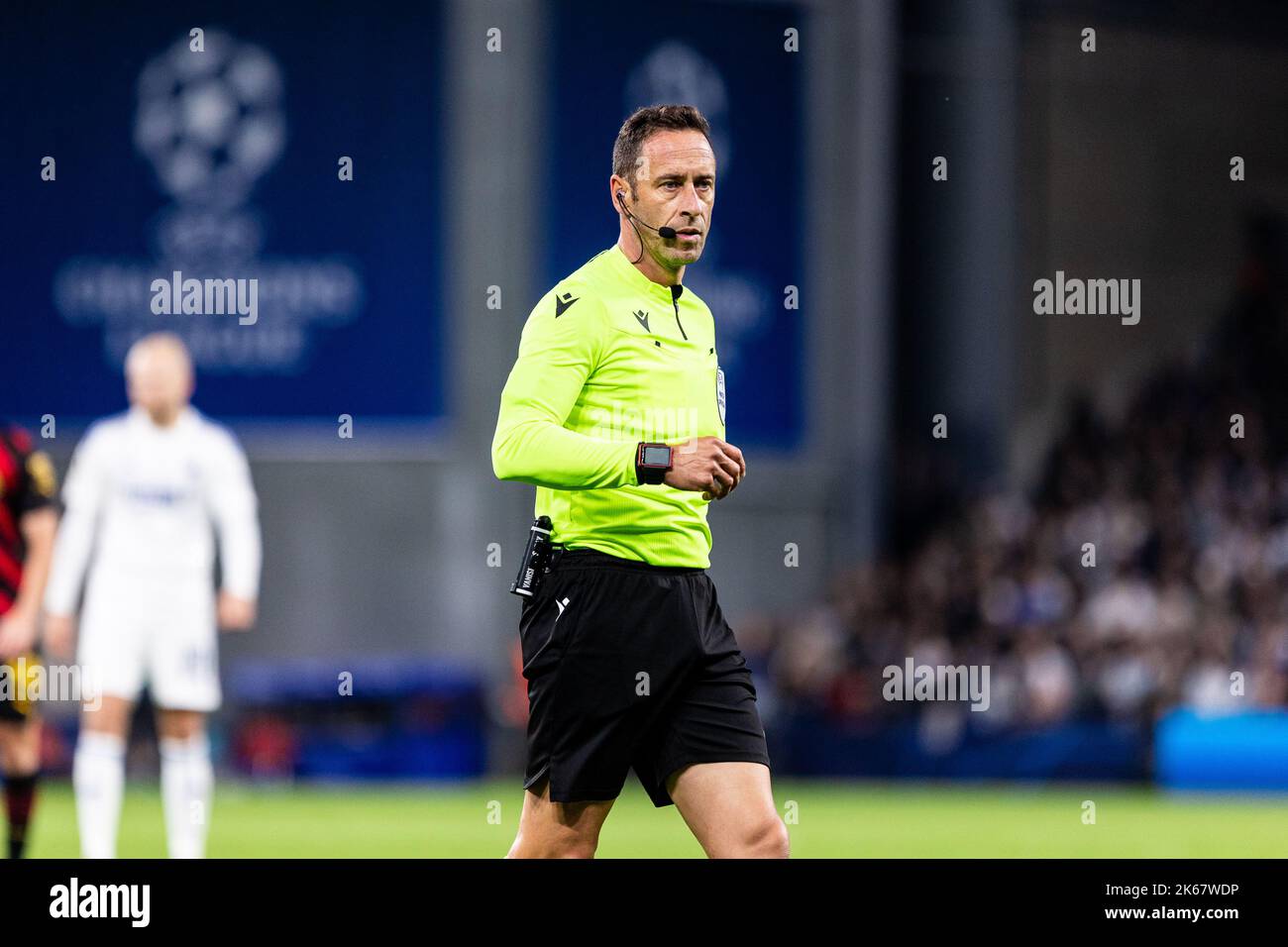 Copenhagen, Denmark. 11th Oct, 2022. Referee Artur Dias seen during ...