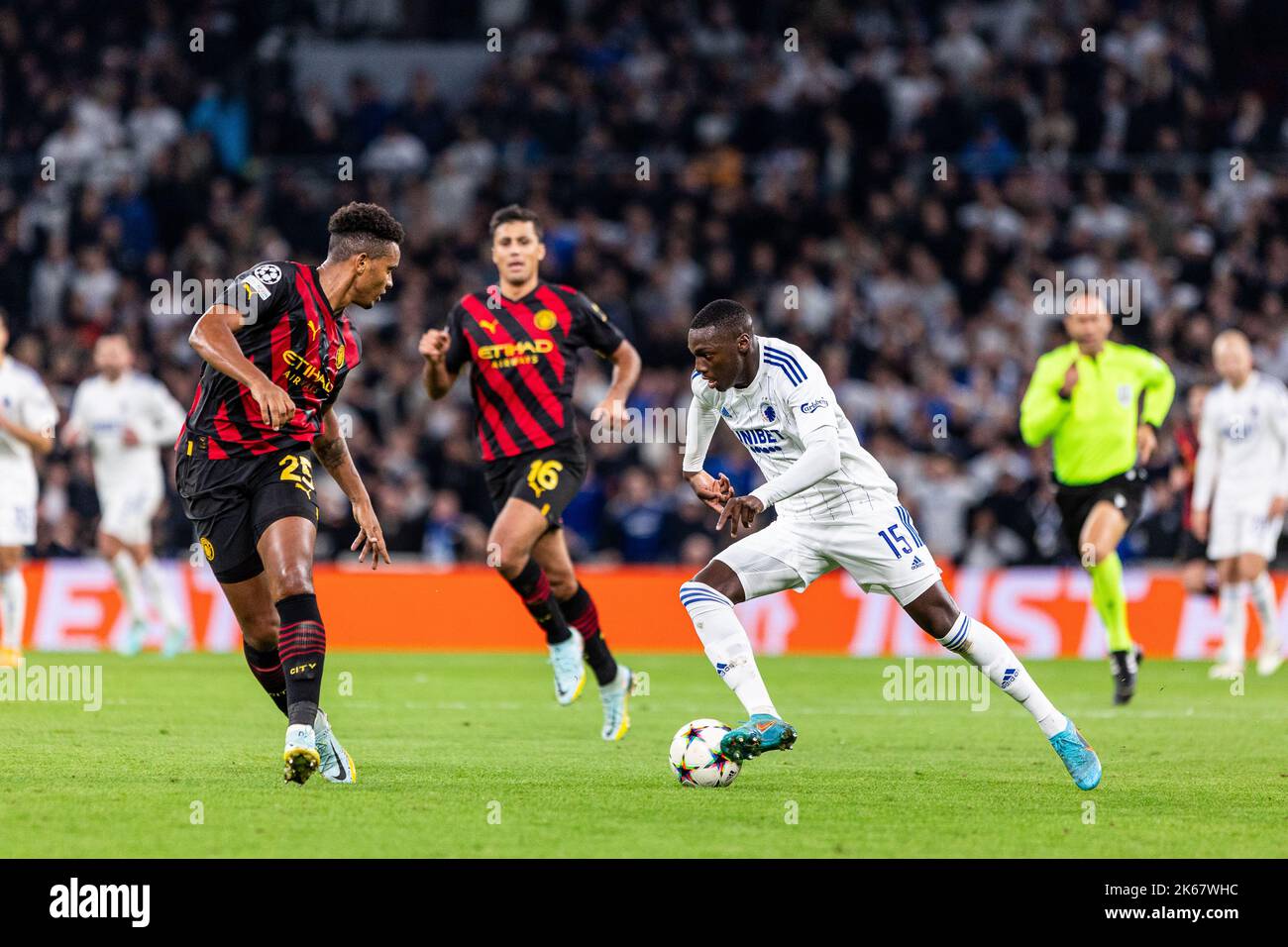 Copenhagen, Denmark. 11th Oct, 2022. Mohammed Daramy (15) of FC ...